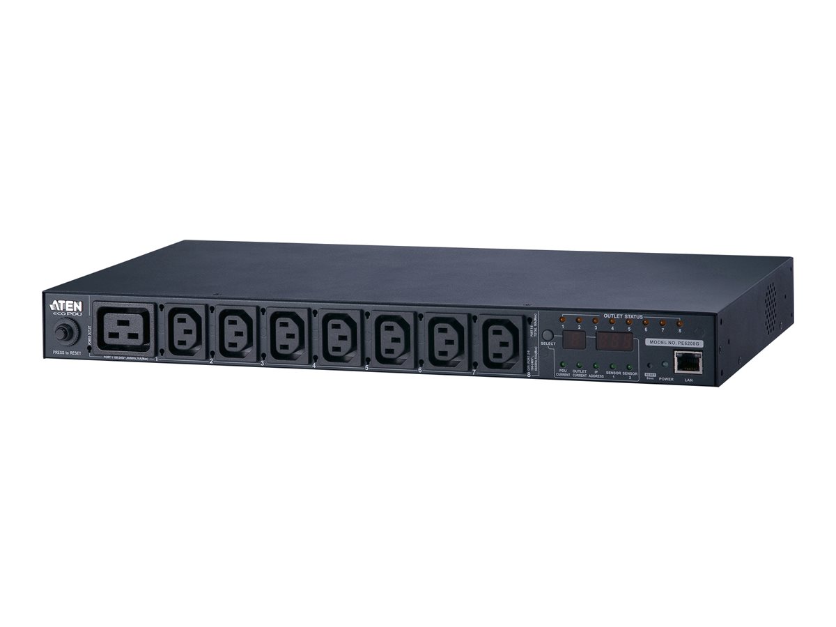 Aten - Aten | 16A 8-Outlet 1U Metered & Switched eco PDU | PE6208G - beeiles.lt
